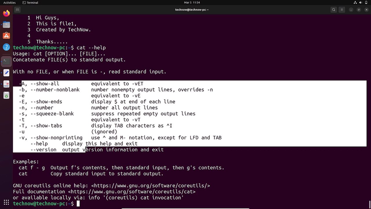 cat Command in Linux Tamil - video Dailymotion