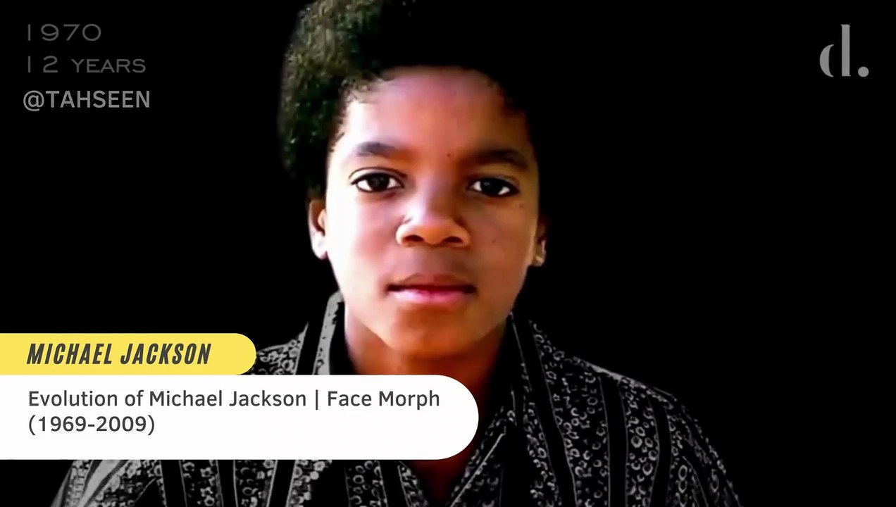 Evolution of Michael Jackson Face Morph (1969-2009) - video Dailymotion