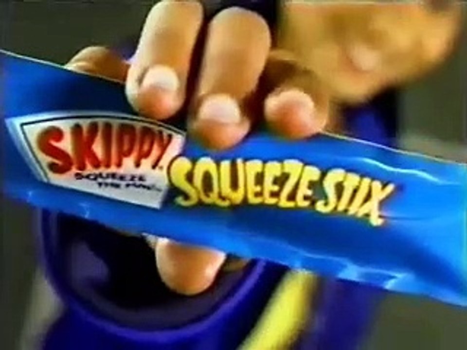 Skippy Peanut Butter Squeeze Stix Commercial (2003) - video Dailymotion
