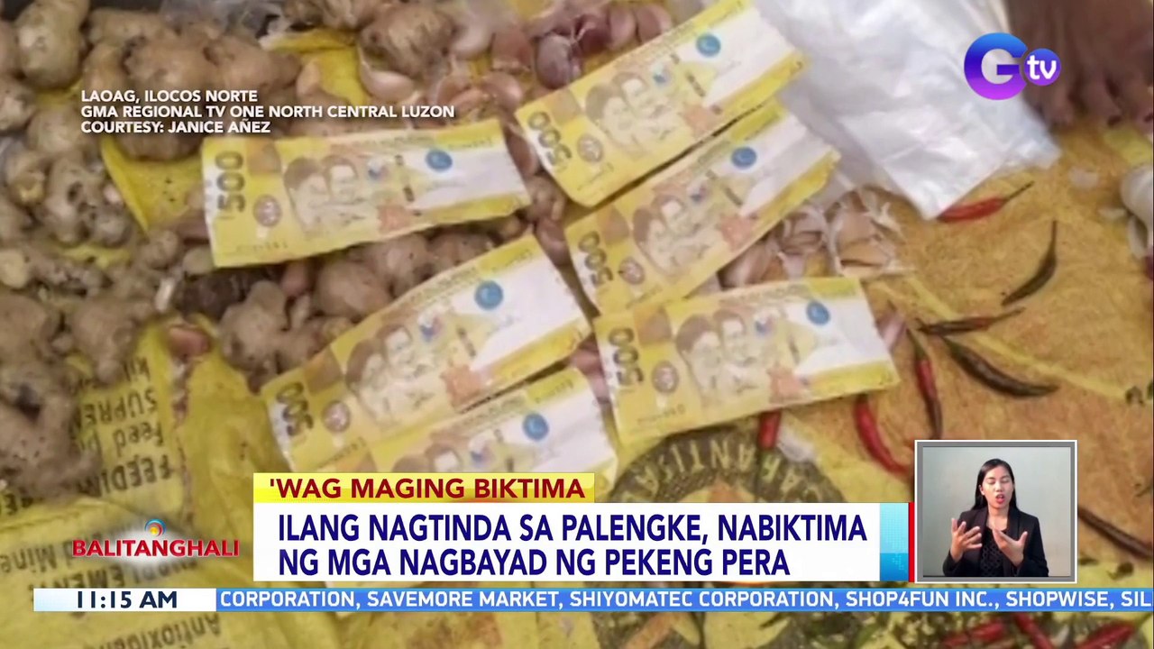 Ilang nagtitinda sa palengke, nabiktima ng mga nagbayad ng pekeng pera ...