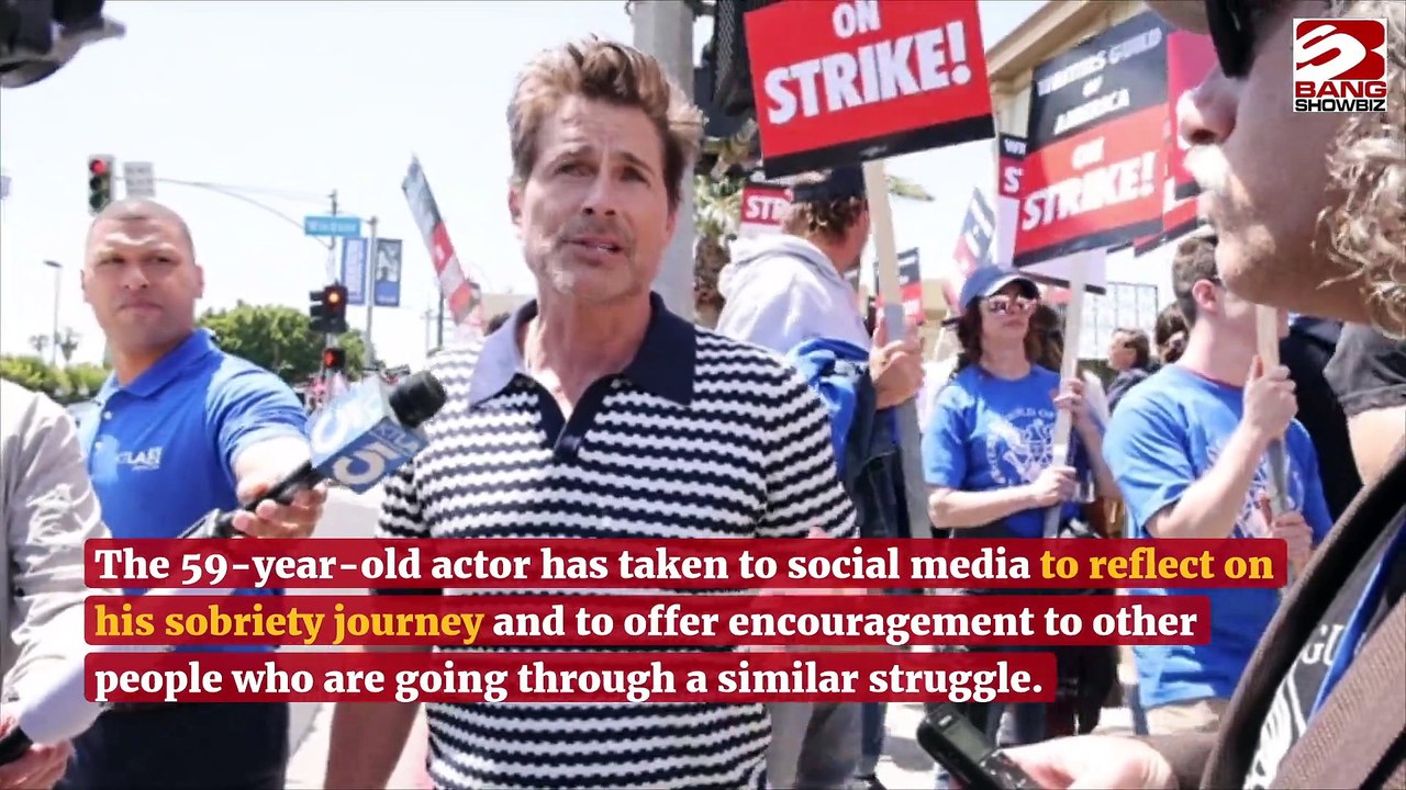 Rob Lowe celebrates 33 years of sobriety today - video Dailymotion