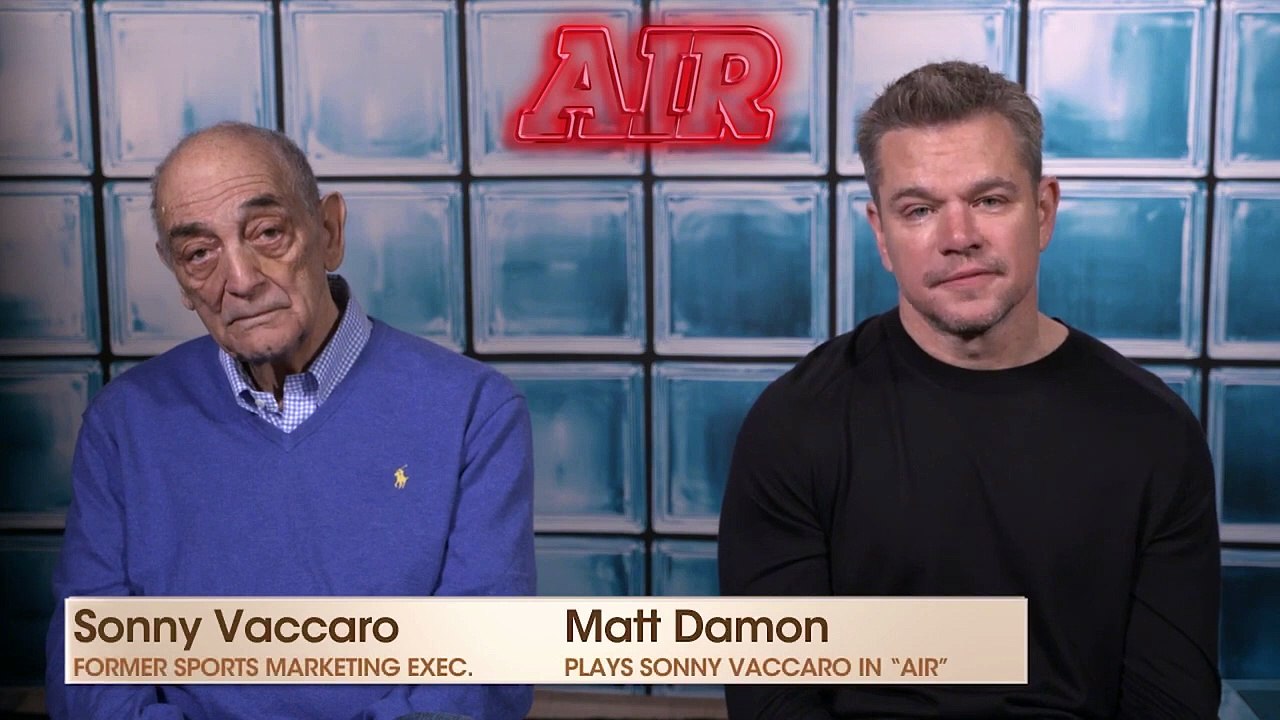 Nike's Sonny Vaccaro, Matt Damon talk new movie 'Air' - video Dailymotion