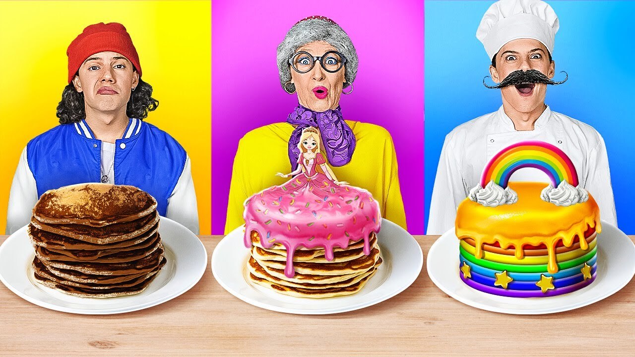 FANTASTIC ME VS GRANDMA COOKING CHALLENGE || Viral Kitchen Gadgets vs ...