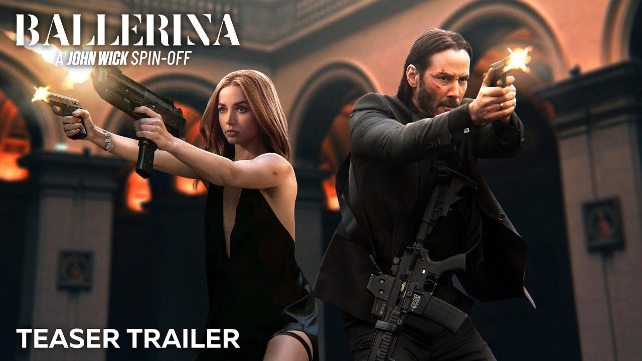 BALLERINA Teaser Trailer 2024 Keanu Reeves Ana de Armas John Wick SpinOff Movie Lionsgate ...