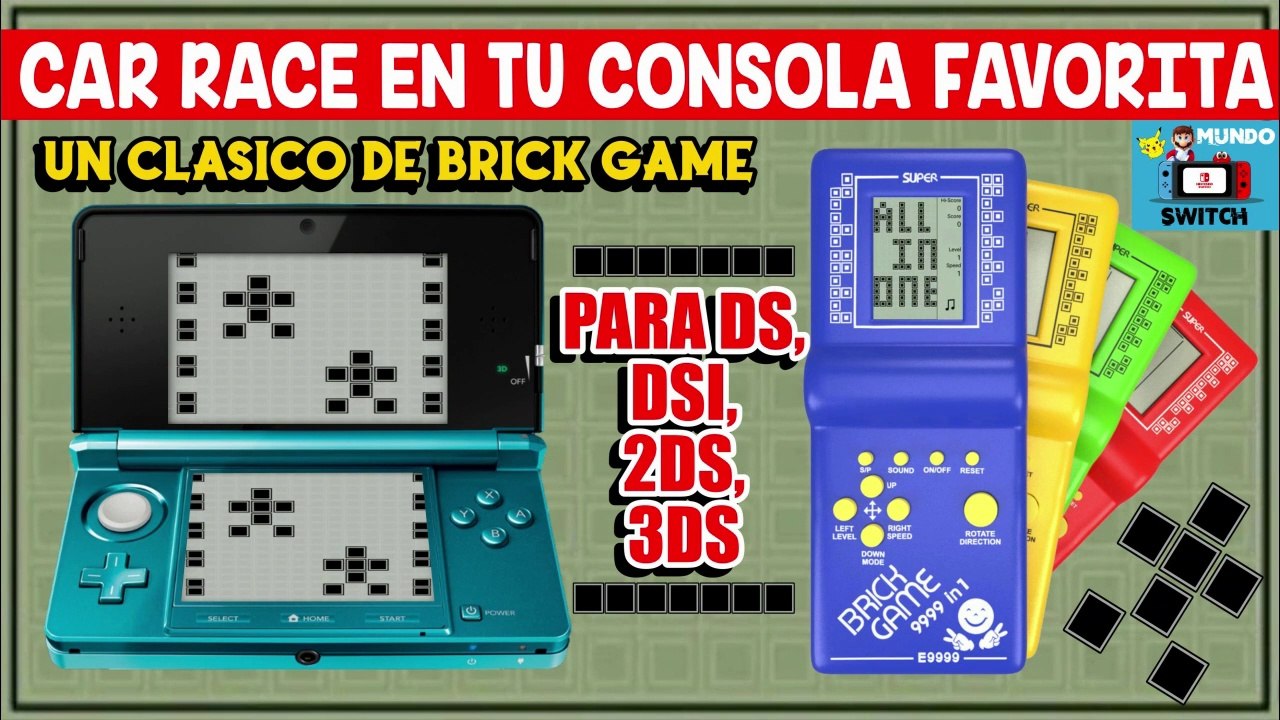 CAR RACE BRICK GAME 9999 EN 1 PARA NINTENDO DS, 3DS, 2DS, ANDROID R4 ...