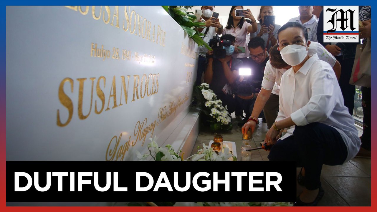Sen. Poe commemorates first death anniversary of mom Susan Roces ...
