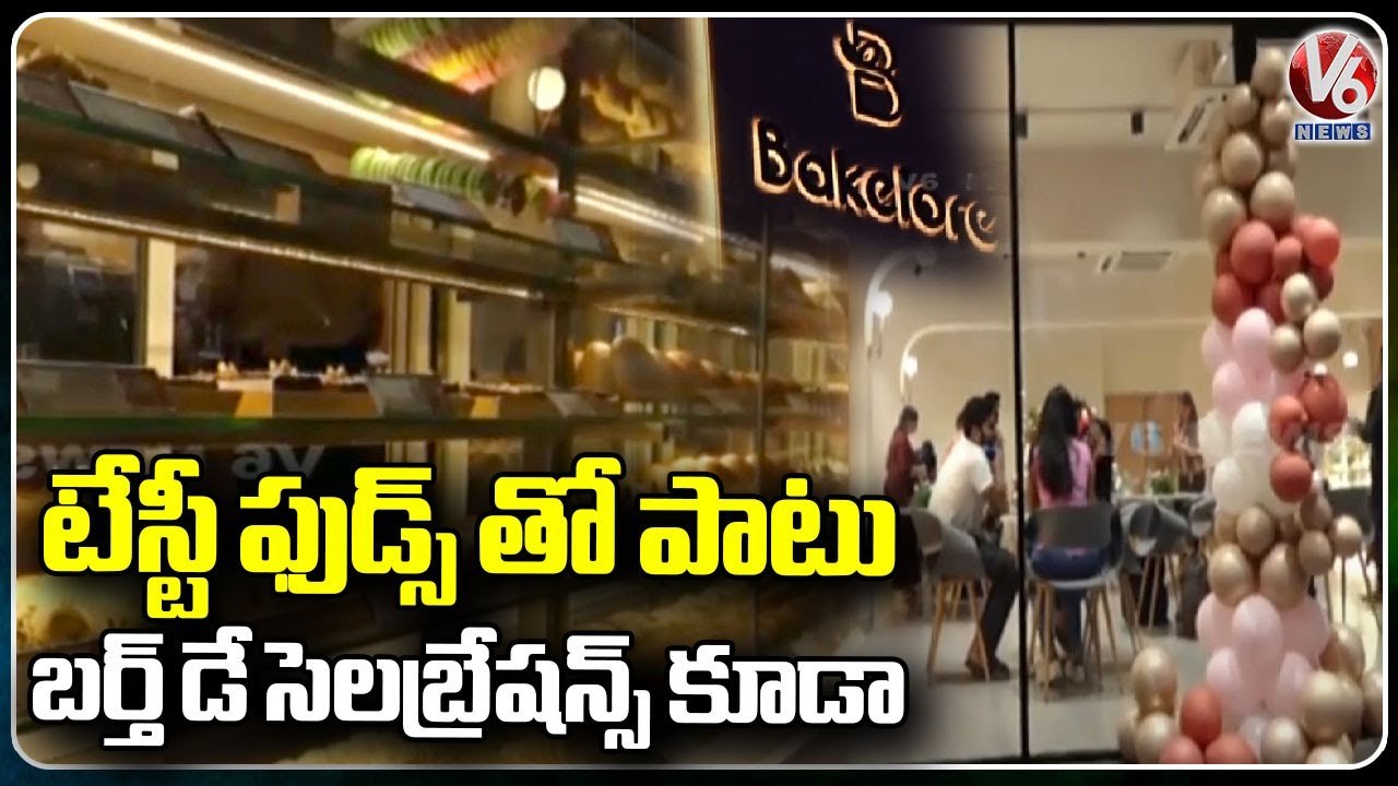 Different Cakes In New Bakelore Bakery With Tasty Foods | Madhapur ...