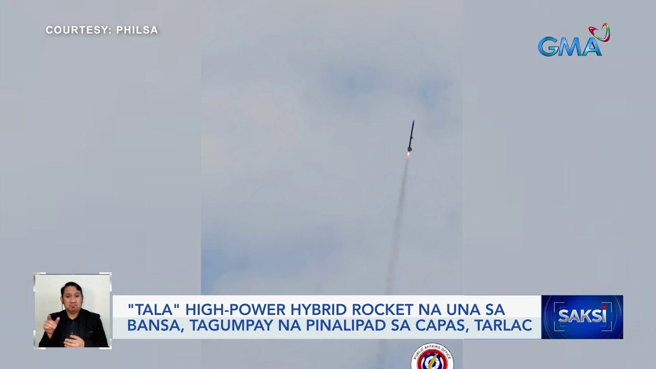 "Tala" high-power hybrid rocket na una sa bansa, tagumpay na pinalipad ...