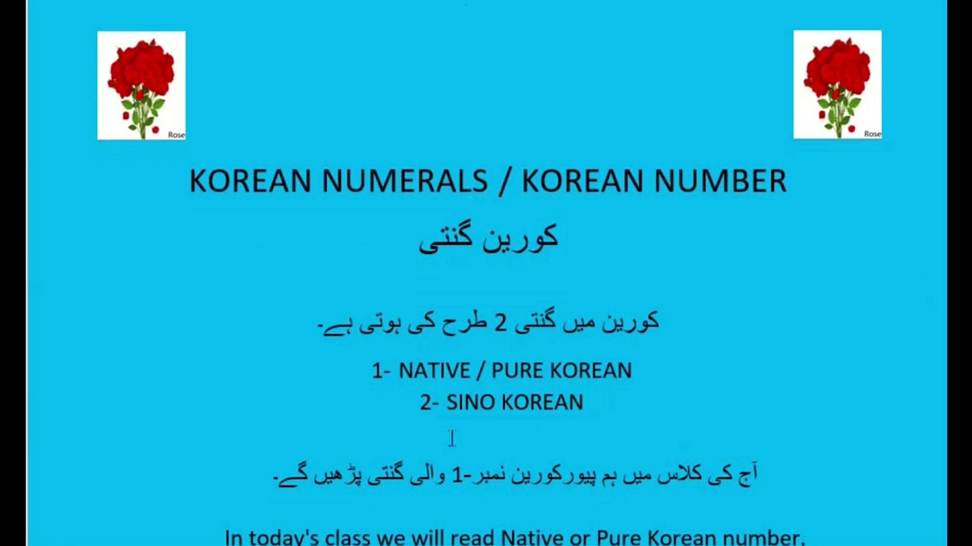 Korean Numerals