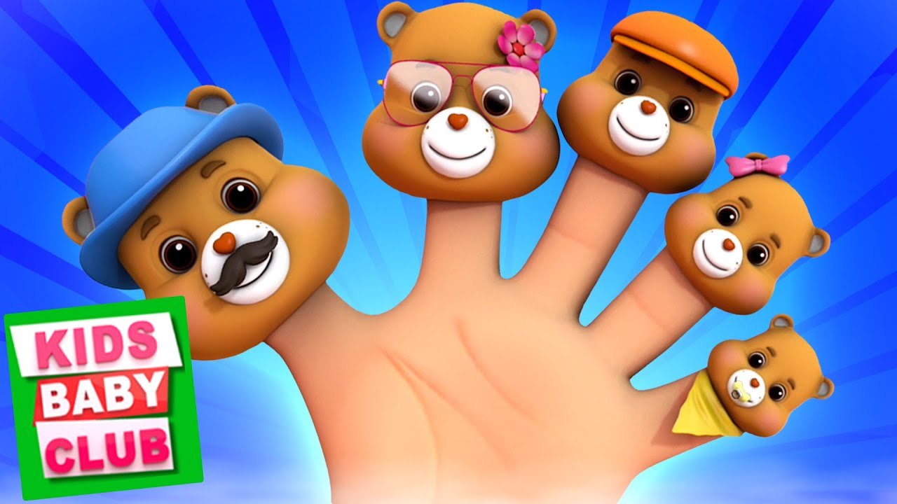 Teddy Bear Finger Family, Kids Song And Kindergarten Rhyme - video ...