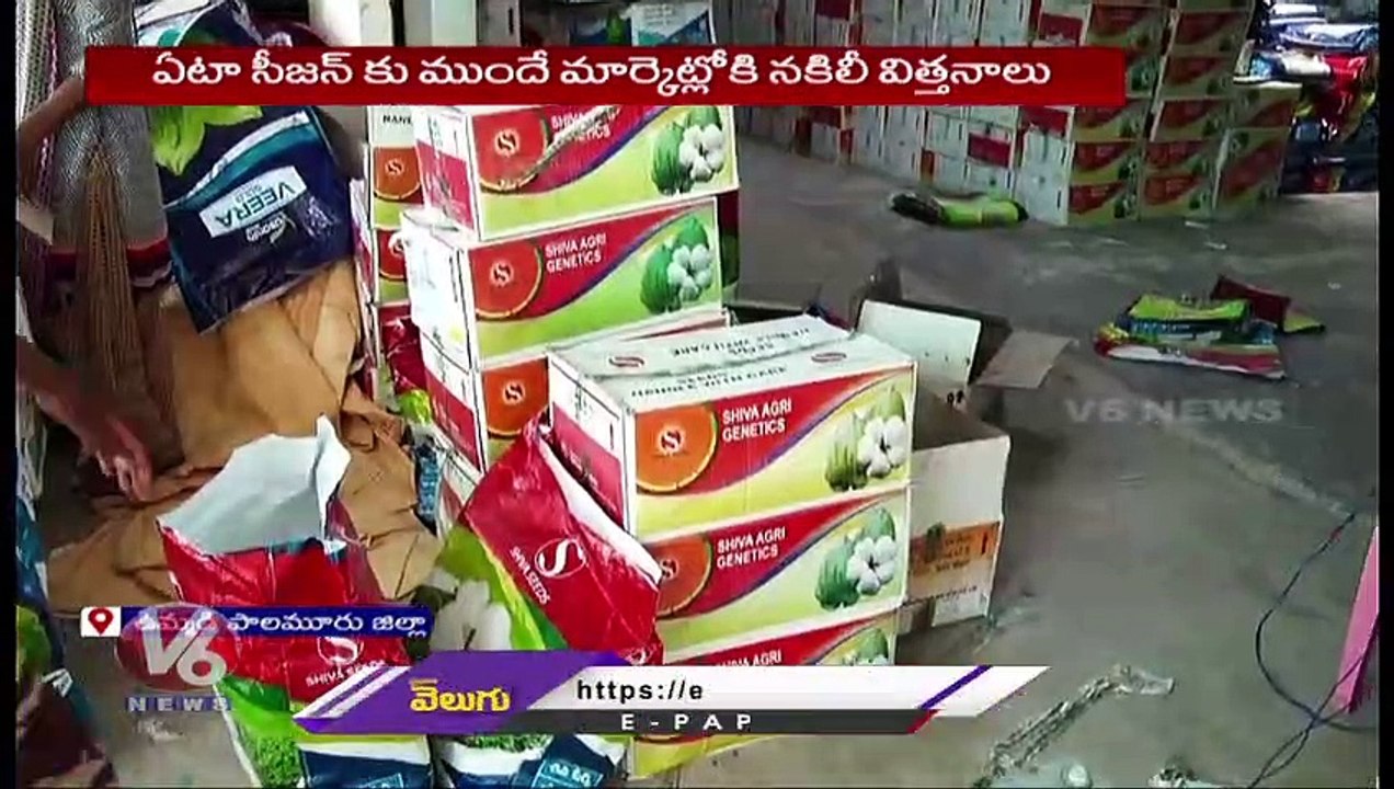 Some Companies Sell Fake Seeds In Palamuru District | V6 News - video ...