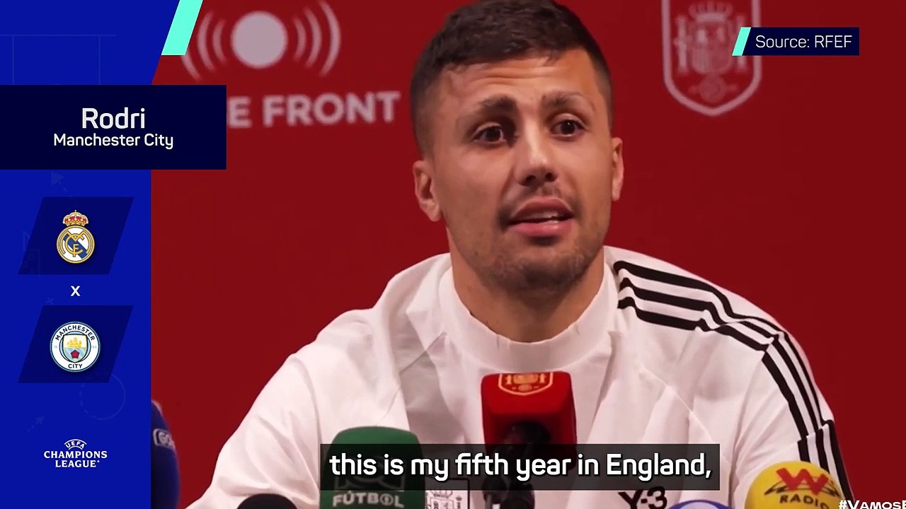 Real Madrid draw 'favourable' for Man City - Rodri - video Dailymotion