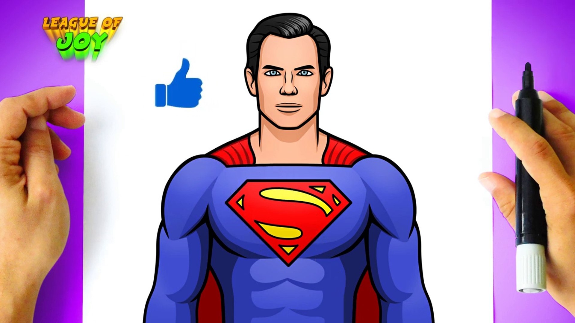 How To Draw Superman Step By Step For Kids