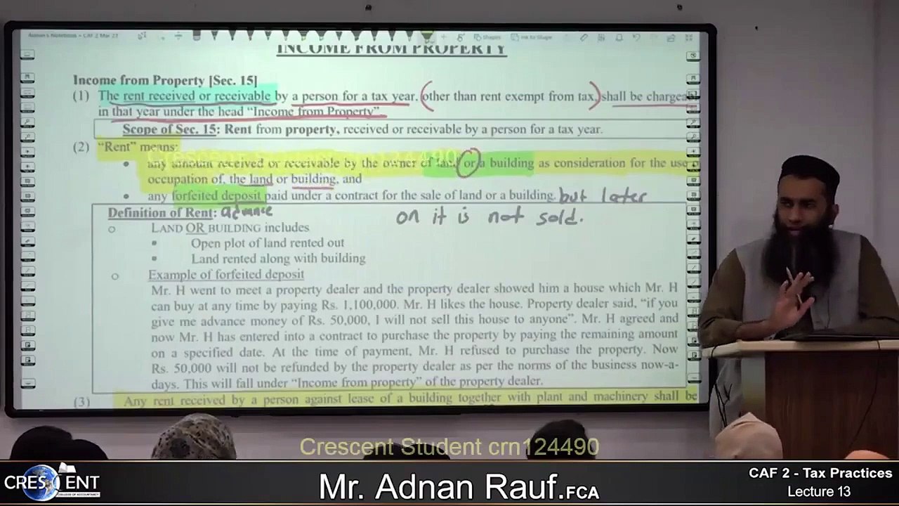 CAF-2 || Lecture 13 || Tax | sir Adnan Rauf | 2023 - video Dailymotion