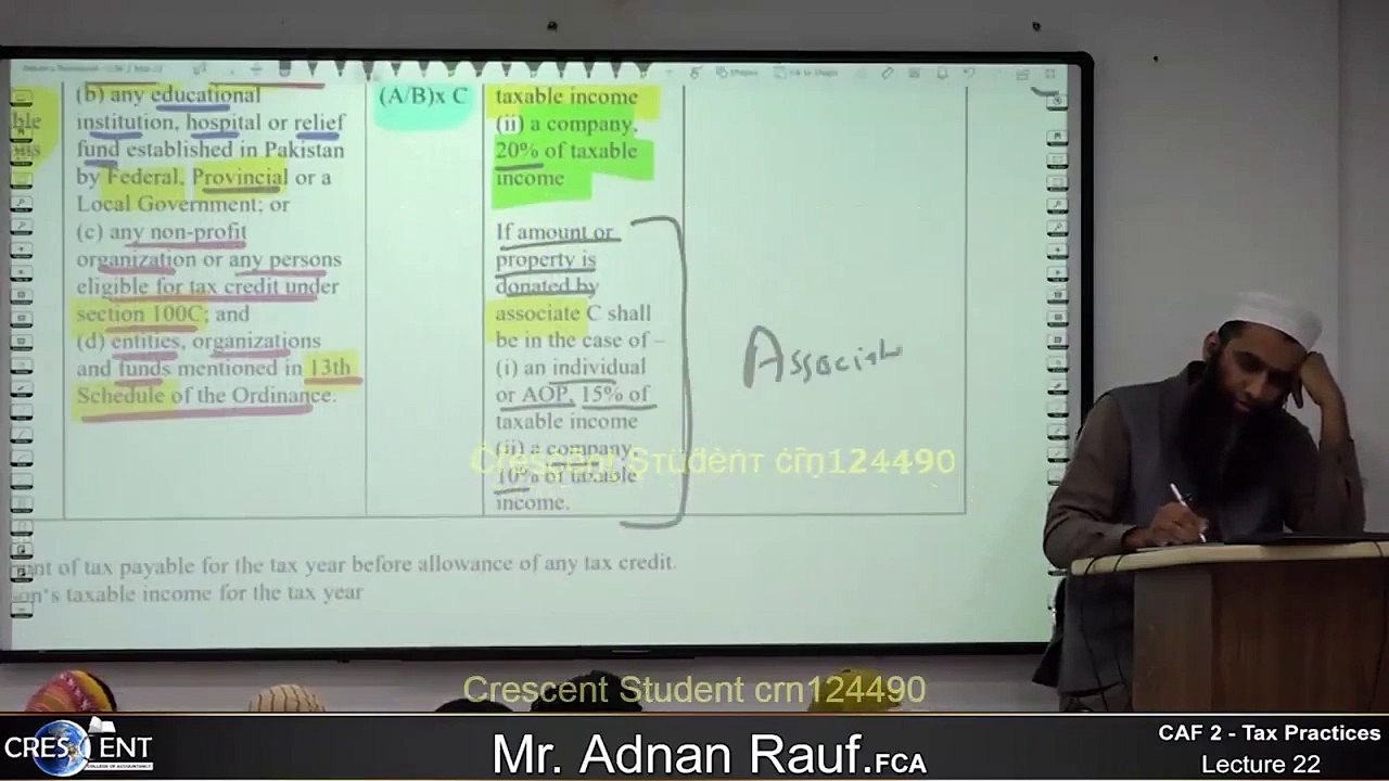 CAF-2 || Lecture 22 || Tax | sir Adnan Rauf | 2023 - video Dailymotion