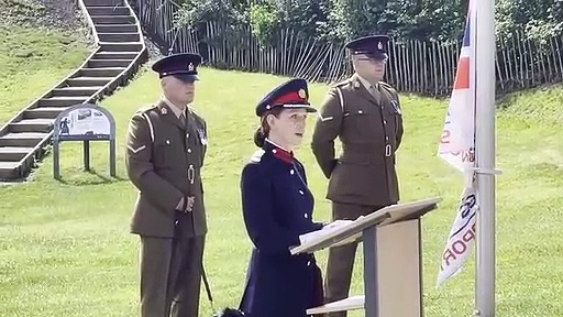 Oakham flag raising for Armed Forces week 2023
