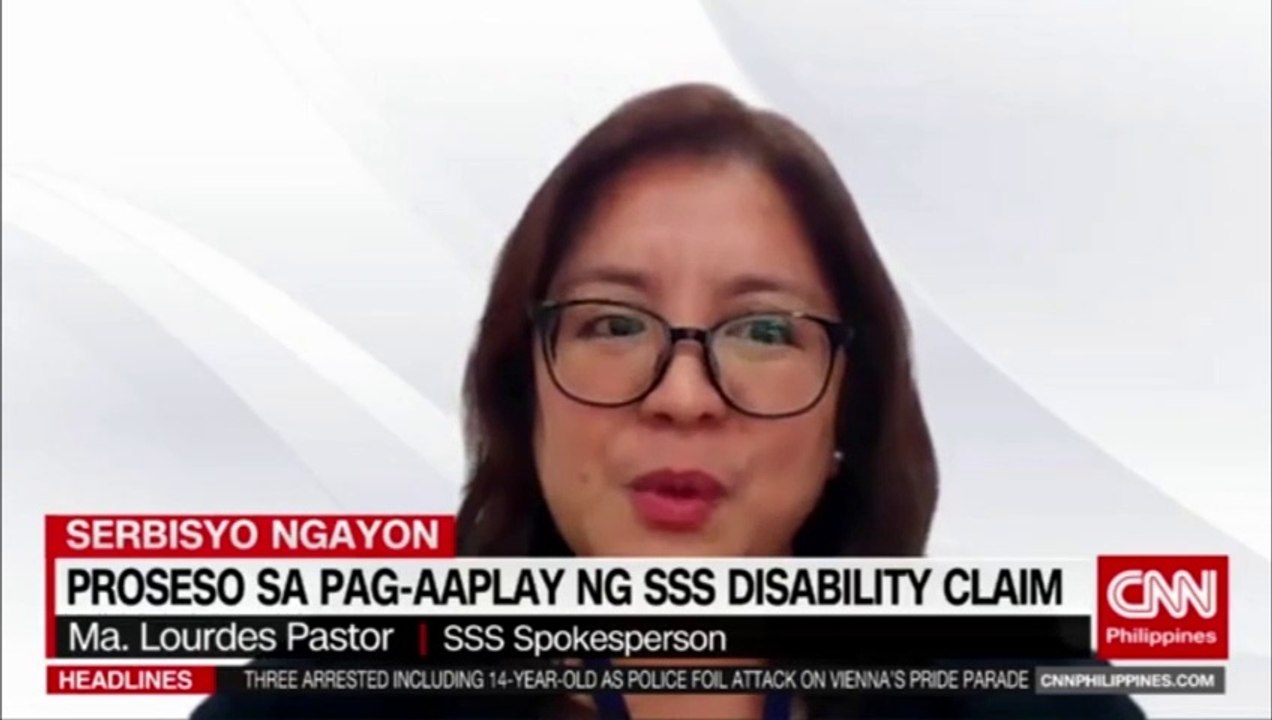 Proseso sa pag-aaplay ng SSS Disability Claim | Newsroom Ngayon - video ...