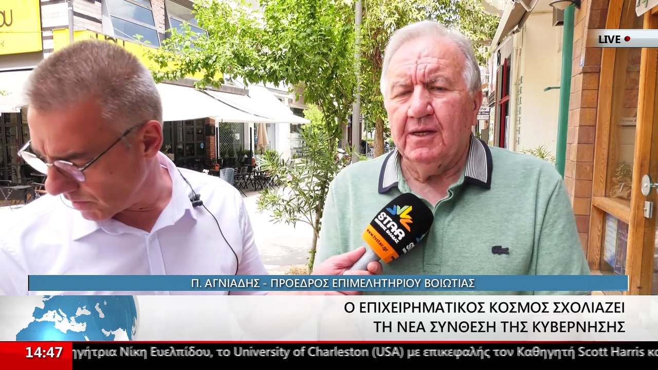 Ο Πρόεδρος του ΕΒΕ Βοιωτίας, Παναγιώτης Αγνιάδης στο STAR - video ...