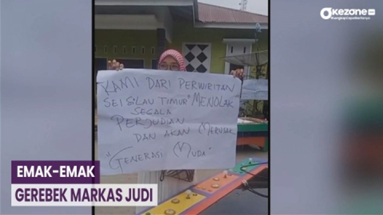 OKEFLASH: Geram! Emak-Emak Ini Gerebek Lokasi Judi di Sumut - video Dailymotion