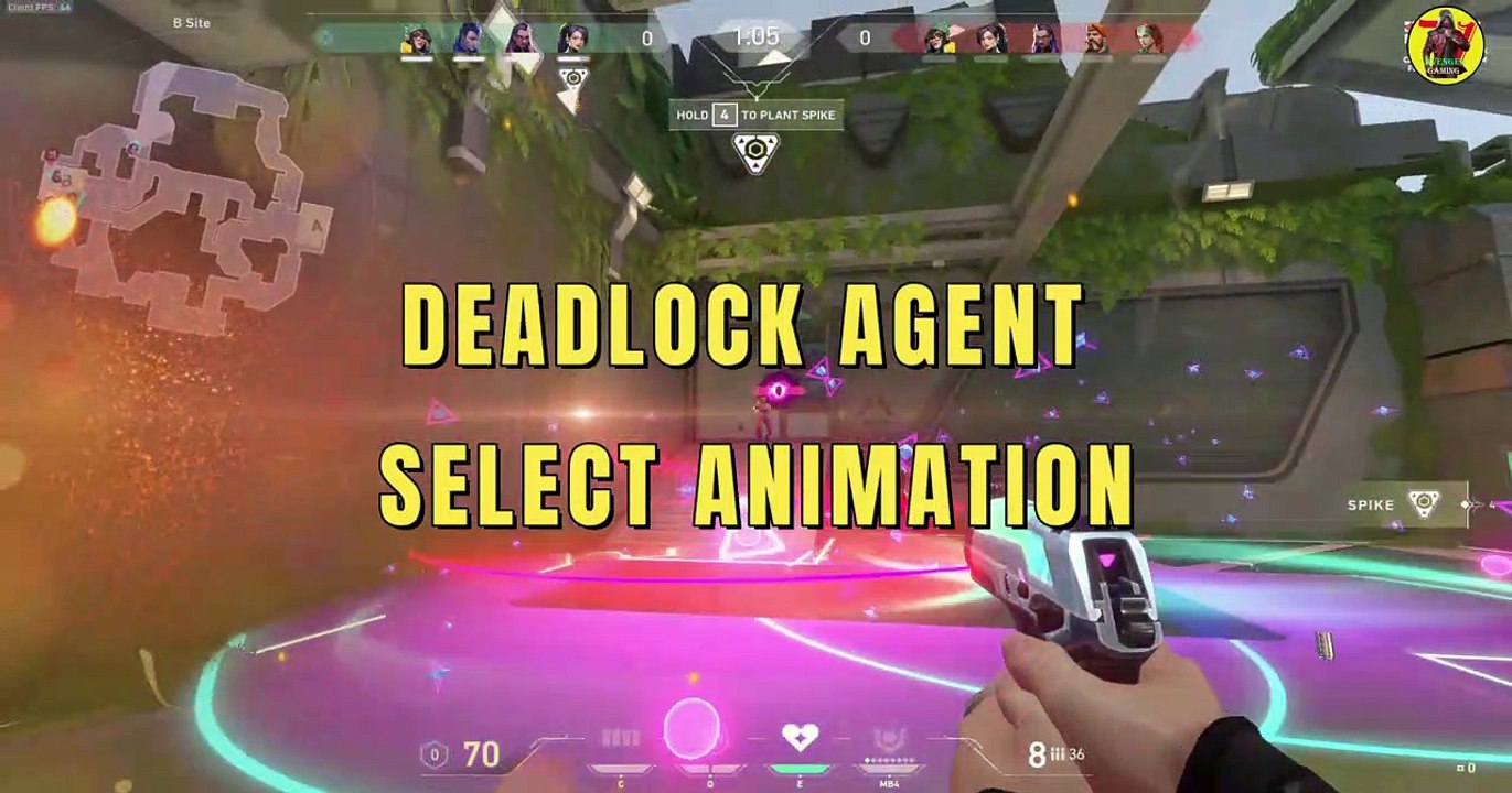 Agent DEADLOCK Select Animation | PISTOL SKIN & CONTRACT | Valorant ...