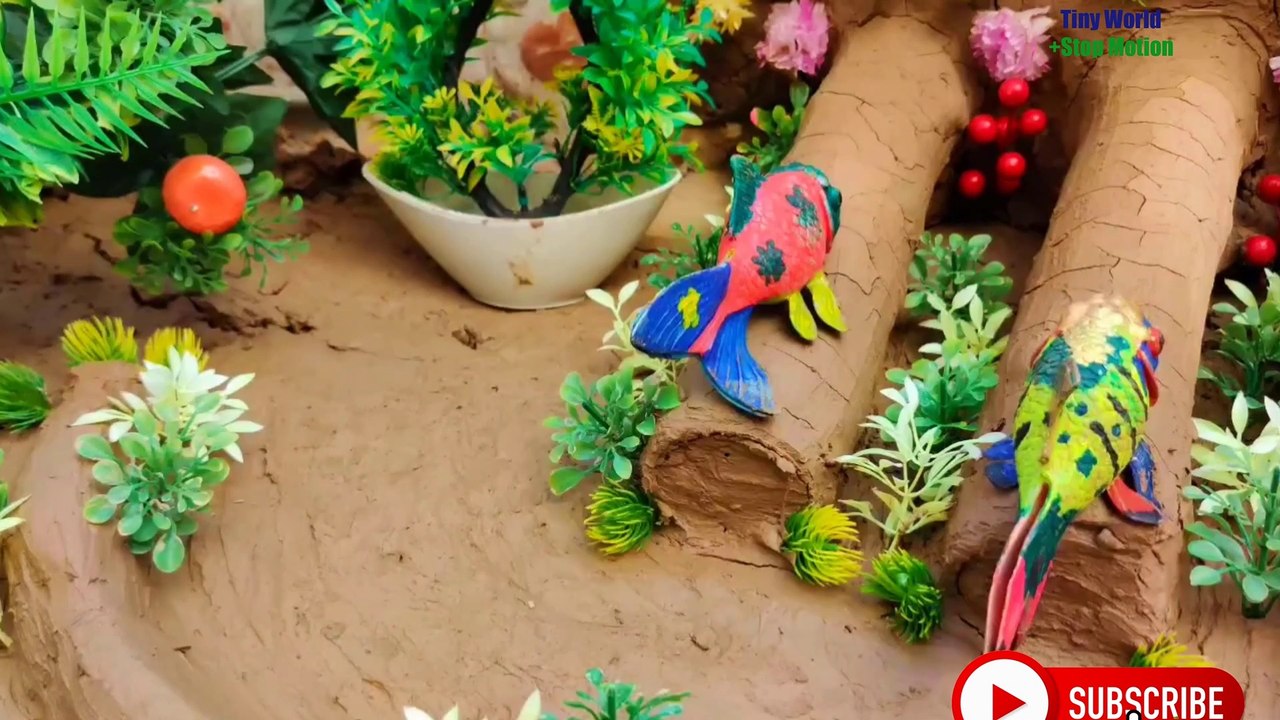 Stop Motion Fish Catching River - Mukbang Octopus, Crocodile, Egg ...