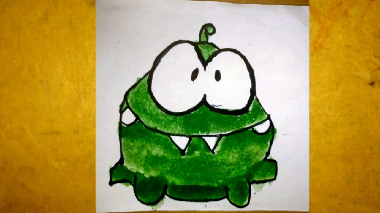 How to draw Om nom The cute rope - video Dailymotion