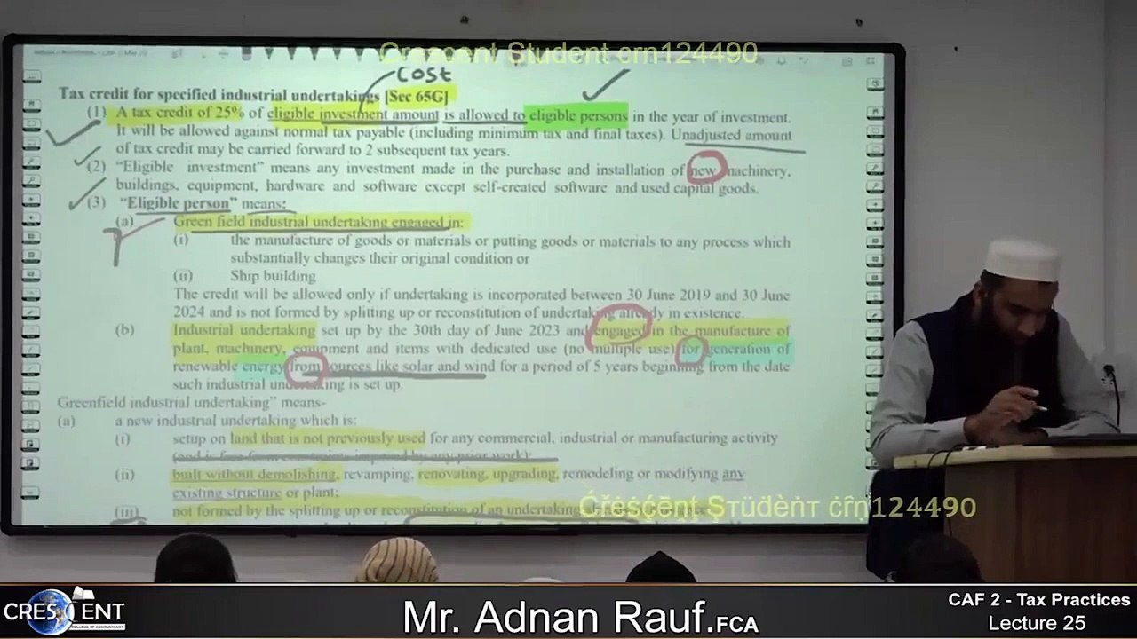 CAF-2 || Lecture 25 || Tax | sir Adnan Rauf | 2023 - video Dailymotion
