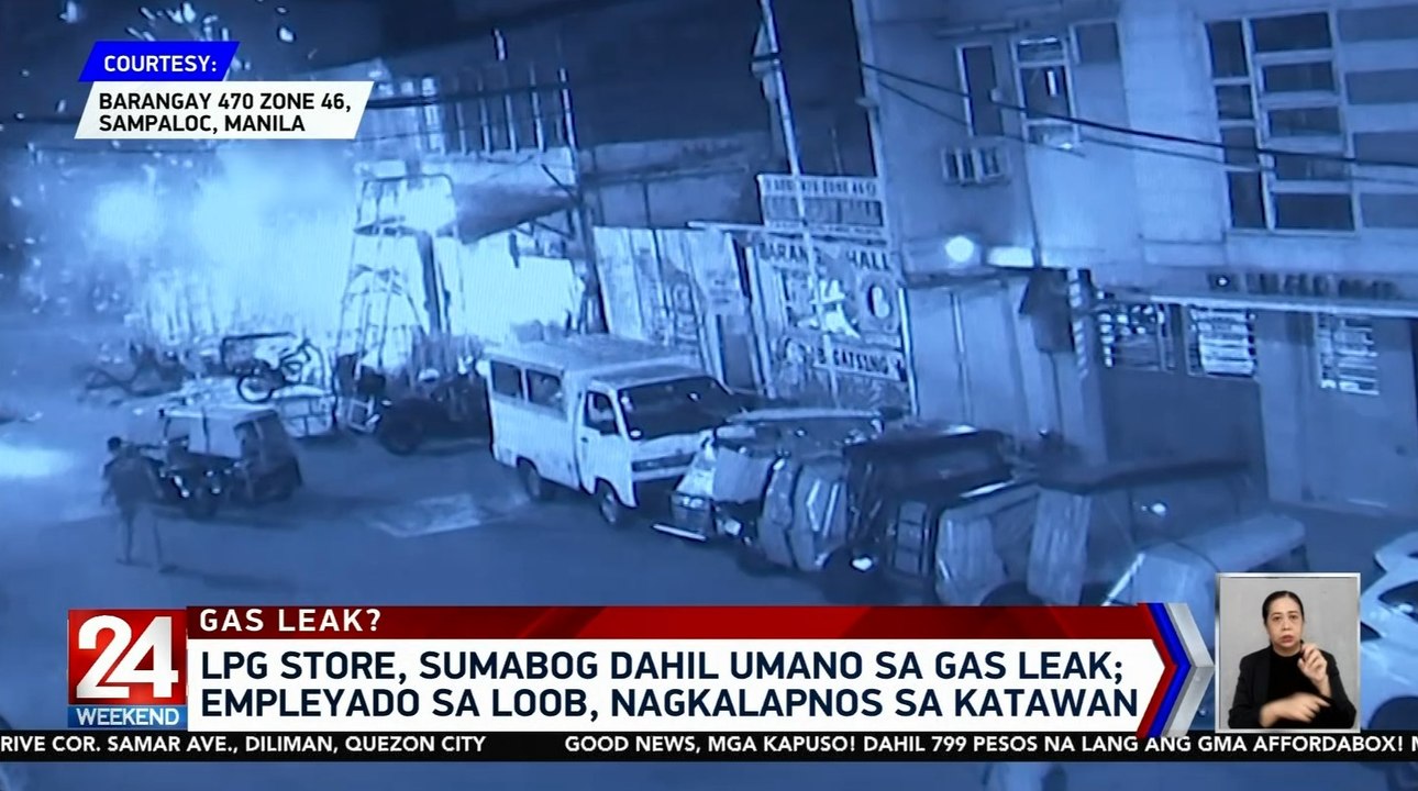 LPG store, sumabog dahil umano sa gas leak; empleyado sa loob ...