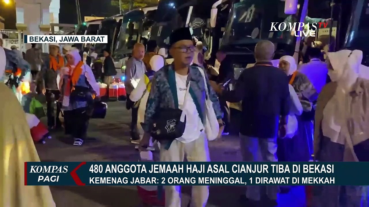 Tiba di Asrama Haji Bekasi, 480 Jemaah Asal Cianjur Langsung Dijemput Petugas PPIH Daerah ...