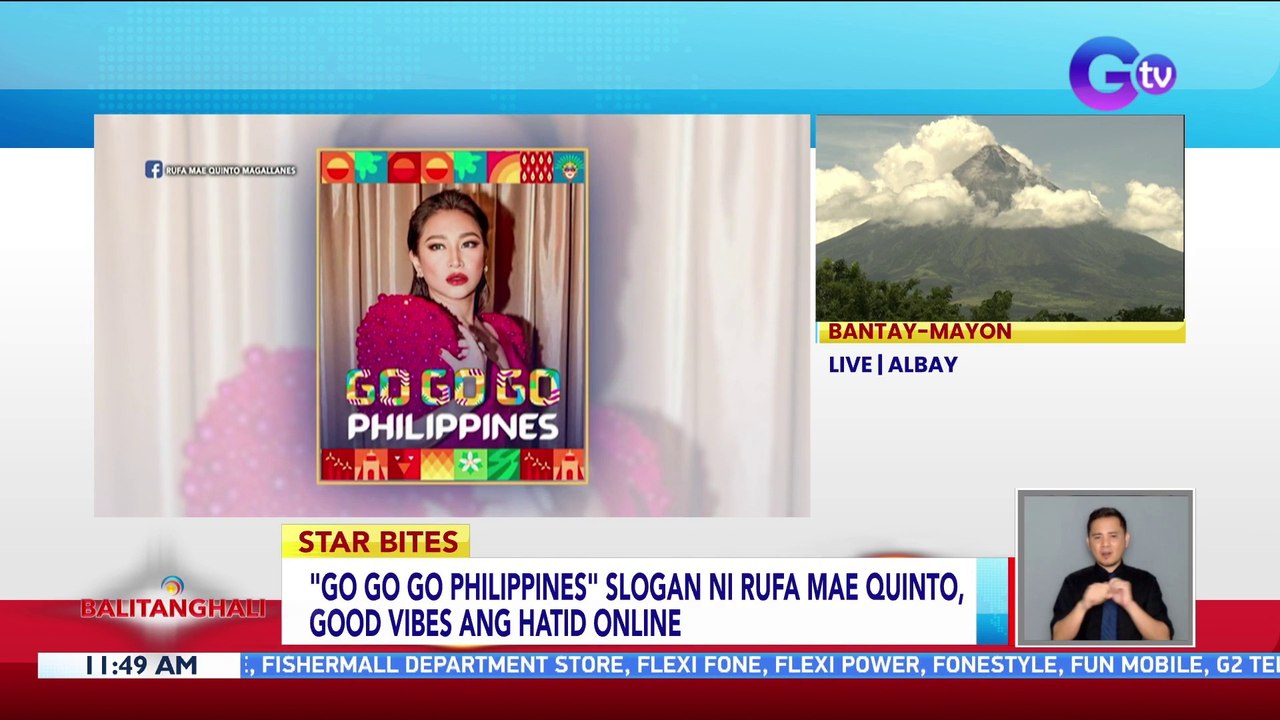 "Go Go Go Philippines" slogan ni Rufa Mae Quinto, good vibes ang hatid ...