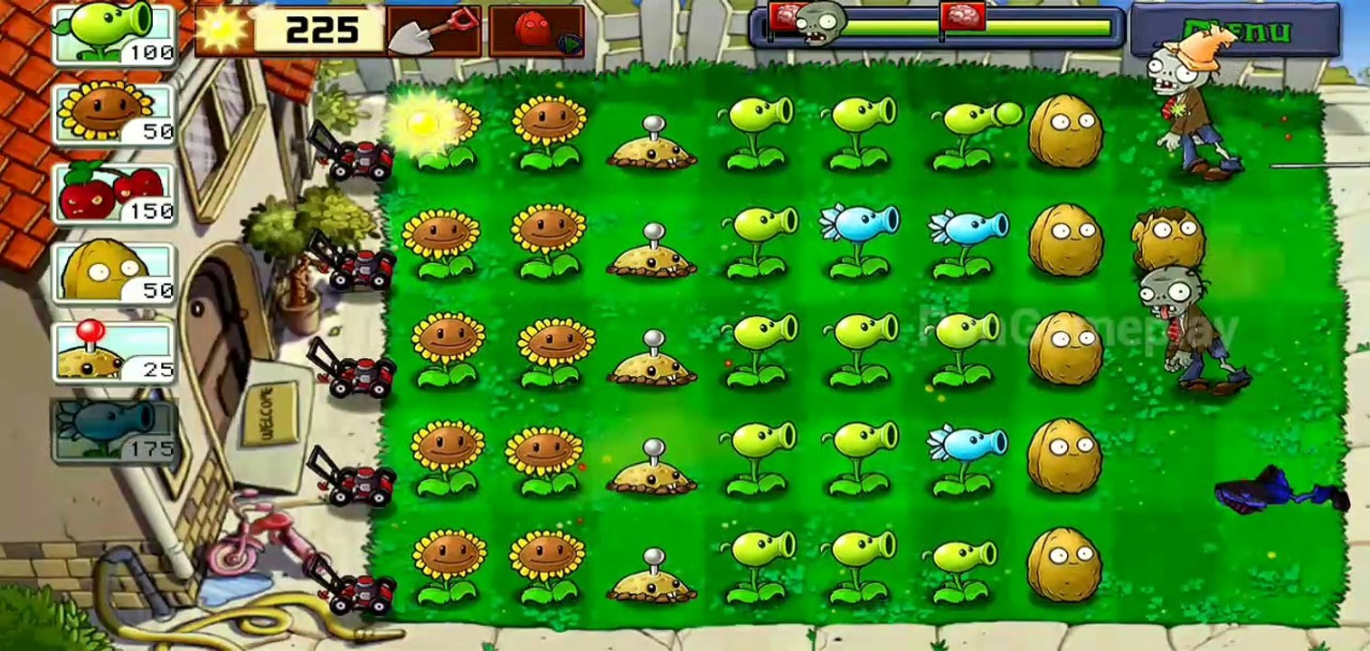 Plants Vs Zombies - Adventure Day Level 7 - Gameplay Android - Video ...