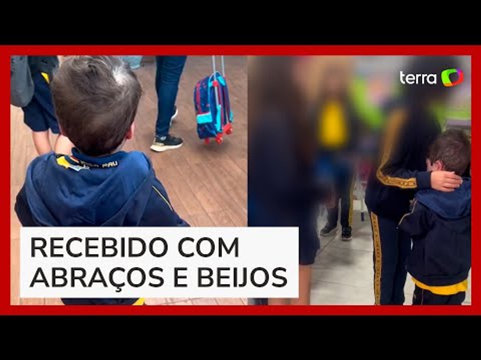 Menino Gui volta às aulas no RJ após passar 16 dias em coma - Vídeo ...