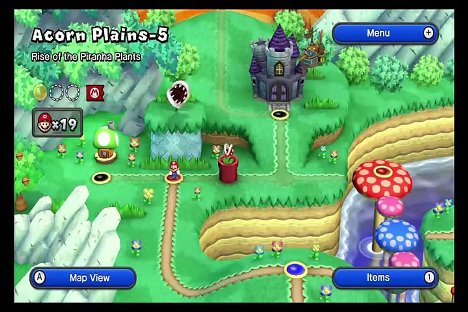 New Super Mario Bros U Acorn Plains