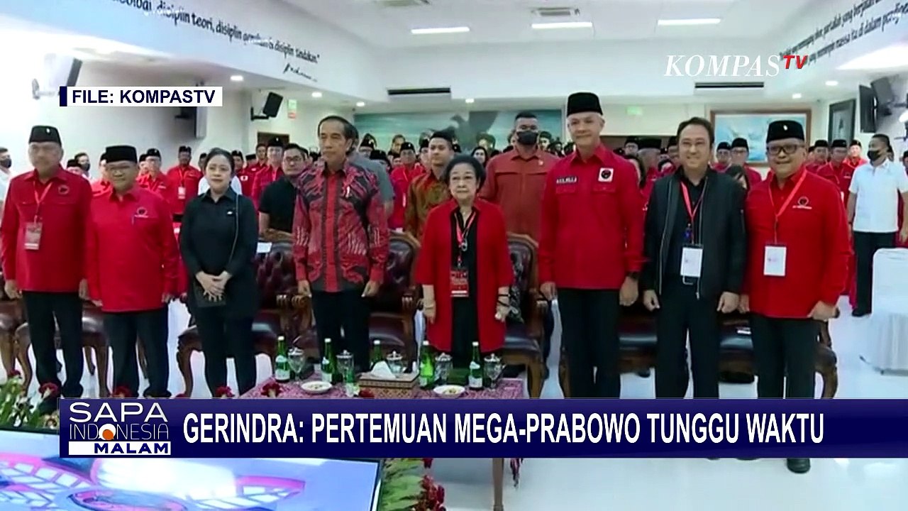Gerindra Sebut Pertemuan Megawati dan Prabowo Tinggal Menunggu Waktu - Video Dailymotion