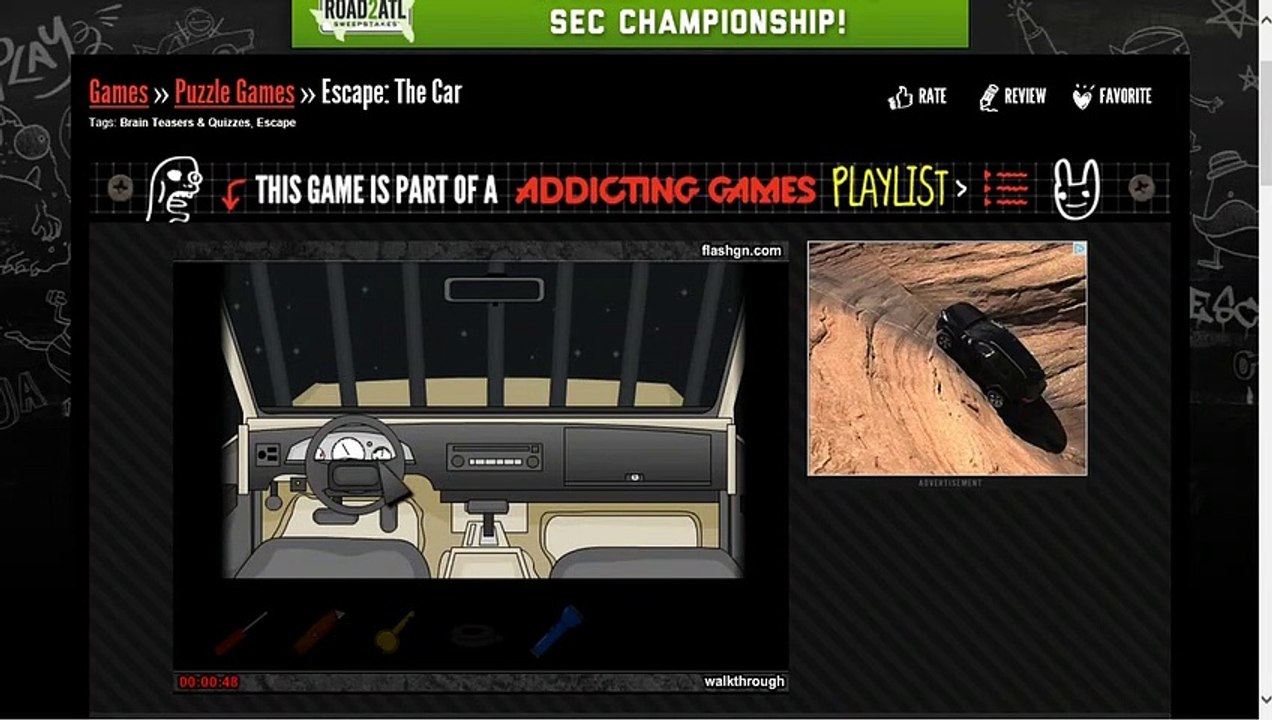 Addicting Games escape the car walkthrough - Vidéo Dailymotion