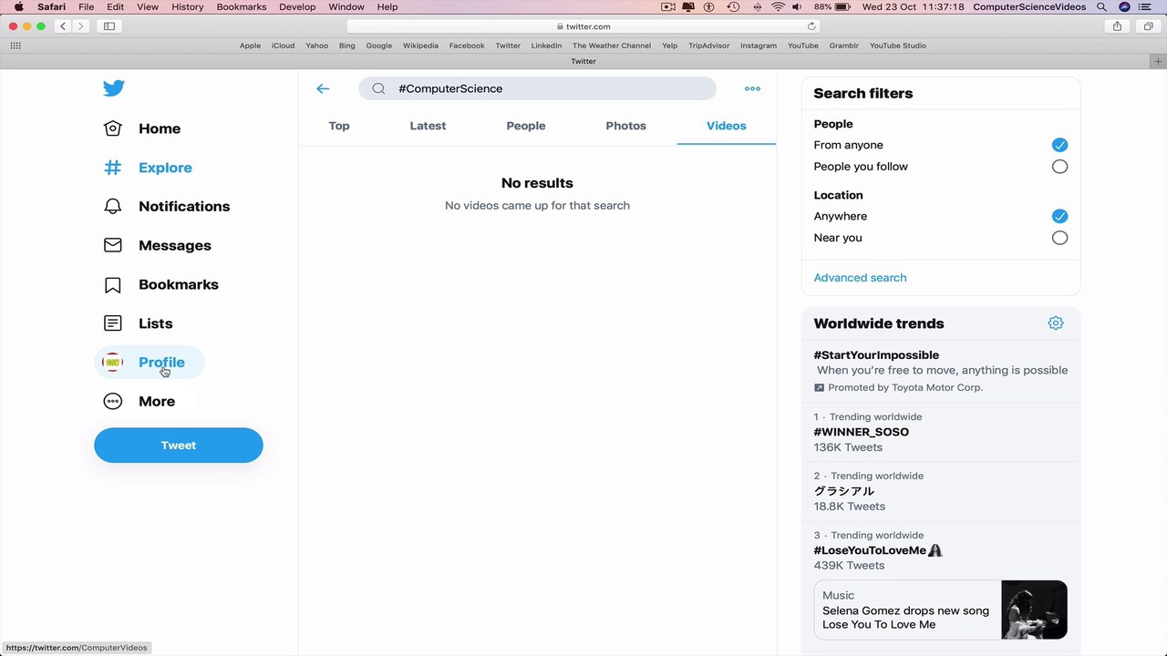 How to USE Twitter on a Computer - Make a Search | Tutorial 35 - video ...