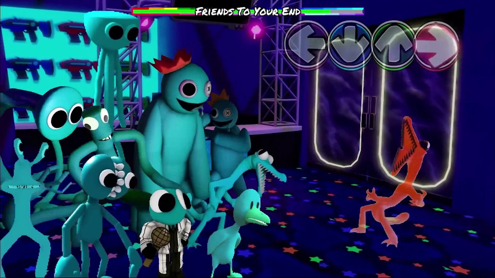 FNF GHOST RAINBOW FRIENDS All Phases Friday Night Funkin' Roblox ...