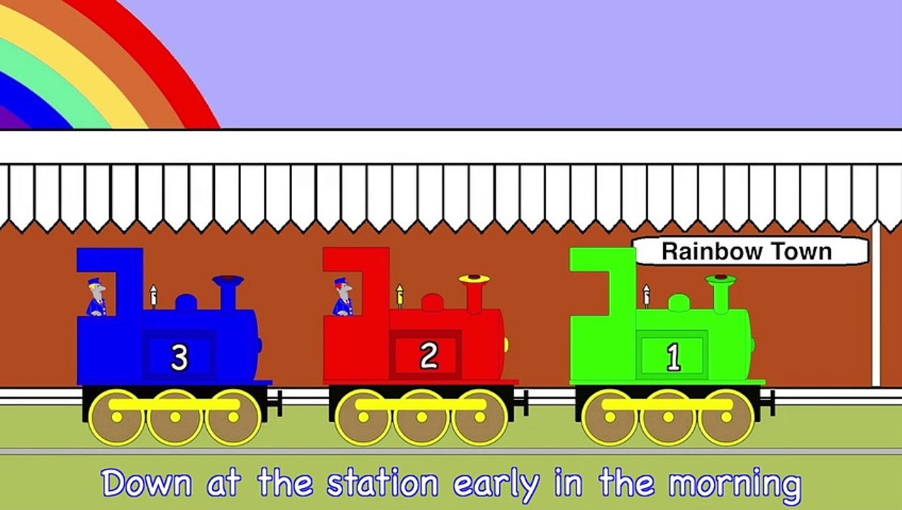 Down At The Station | #shorts | NURSERY RHYME | Rainbow Rabbit - video ...
