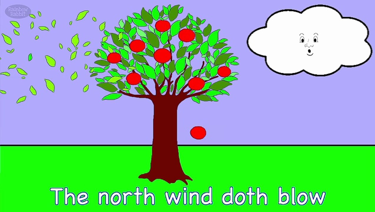The North Wind Doth Blow | #shorts | NURSERY RHYME | Rainbow Rabbit ...