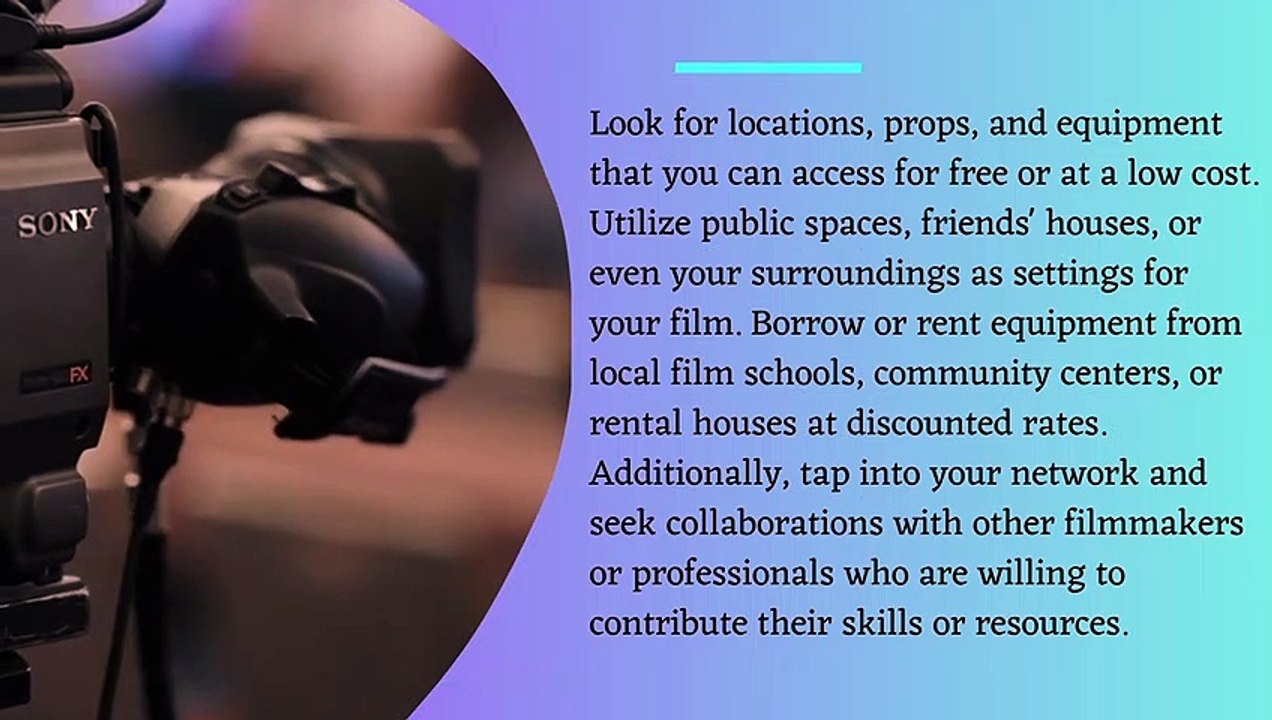 Orwo Family 5 Essential Tips of Filmmaking on a Budget - video Dailymotion