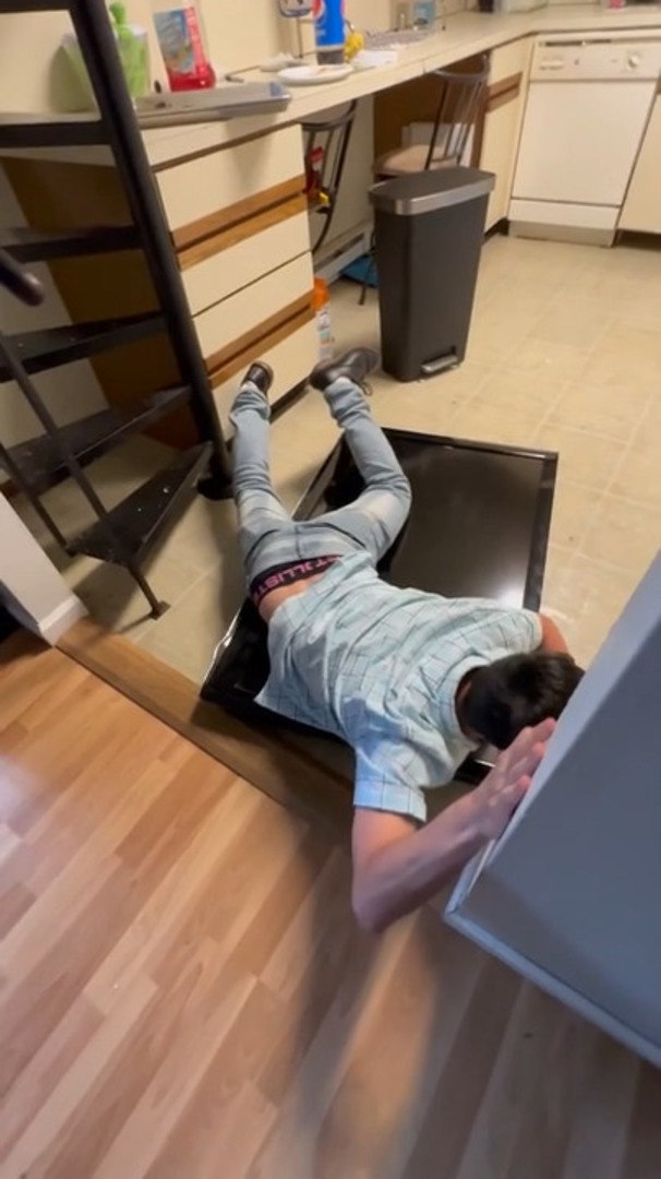 Person Falling Down The Stairs