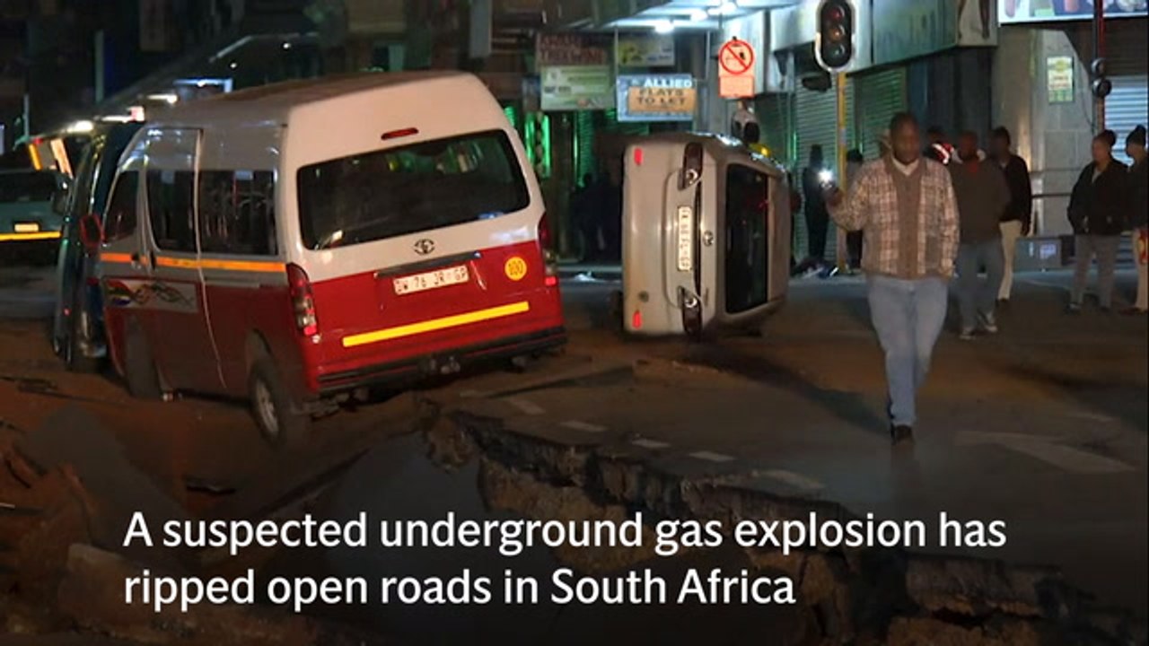 Johannesburg: Suspected gas explosion rips up roads in South Africa’s ...