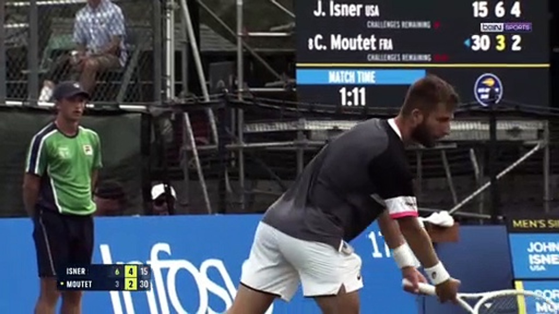 ATP 250 Newport - Corentin Moutet tente un service... dans le dos ! | beIN SPORTS