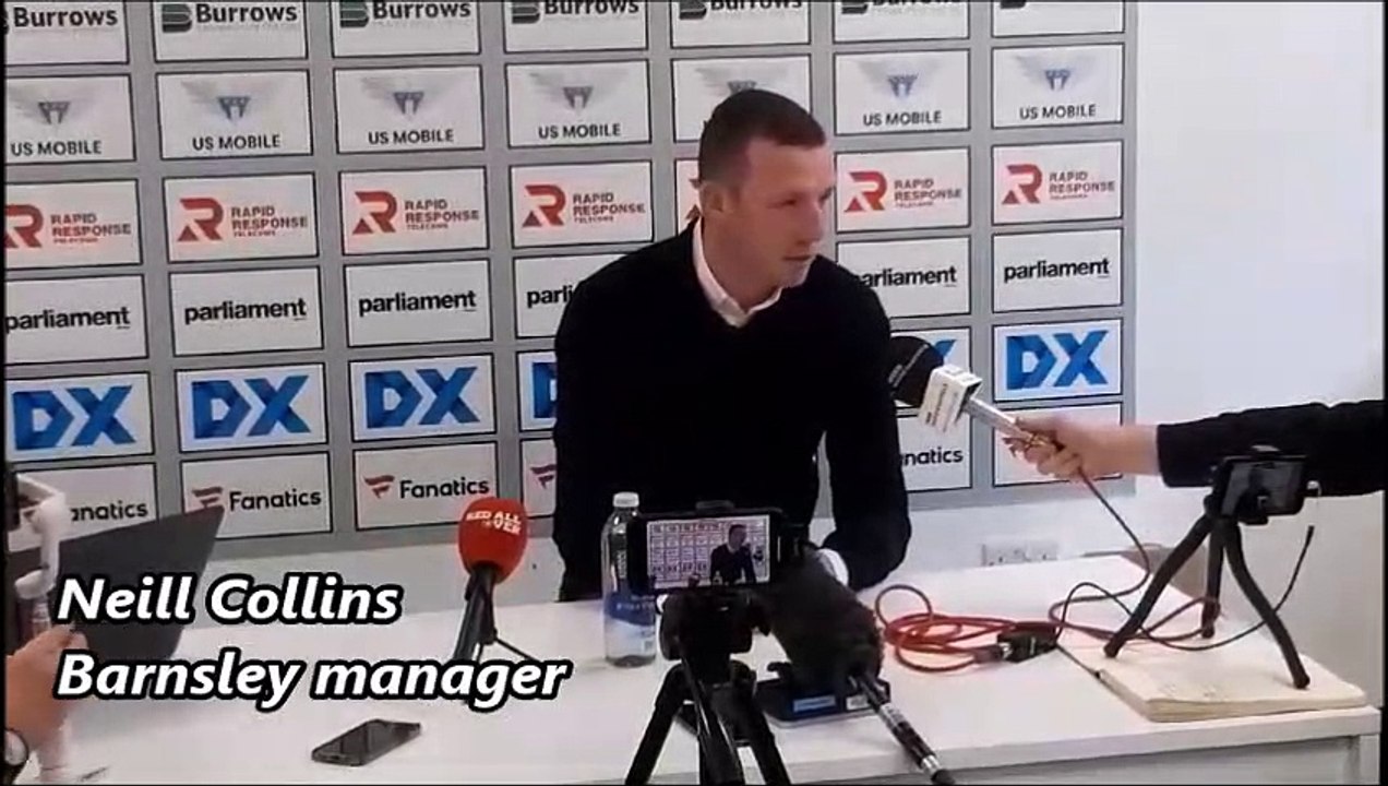 Barnsley FC manager Neill Collins - his first press conference - video ...