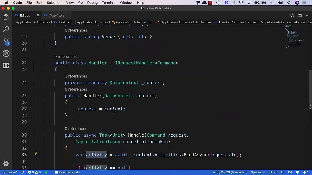 Building a CRUD application in .Net Core using the CQRS - Adding an Edit handler - video Dailymotion