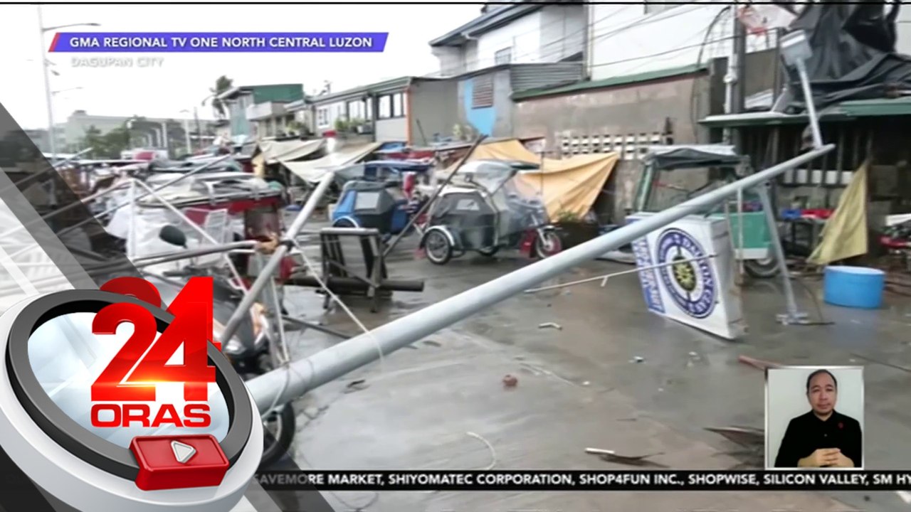 Mga tindahan sa isang palengke, napinsala ng umano'y buhawi; isa pang palengke, nasira | 24 Oras ...