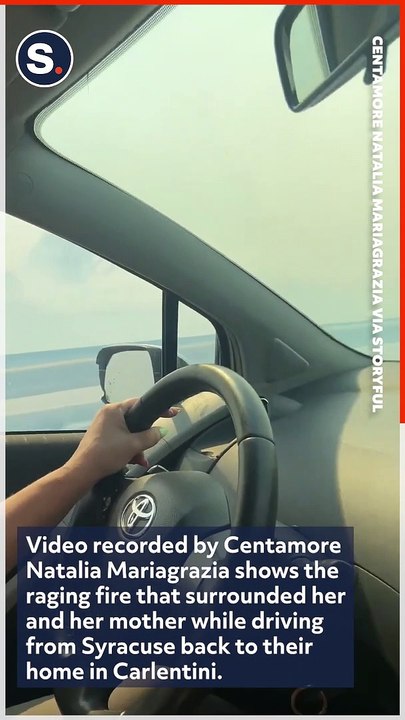 Mother and Daughter Drive on Roadway Surrounded by Flames as Deadly ...