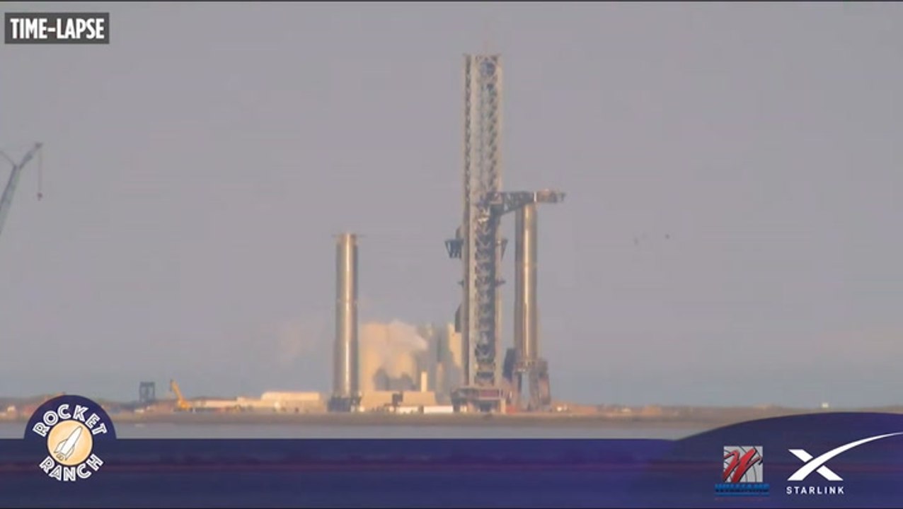 Time-Lapse Of Spacex Stack Starship In Rocket Ranch - video Dailymotion