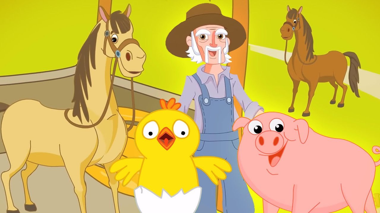 Old Macdonald Had A Farm - Animal Cartoon And Children Rhyme - video ...