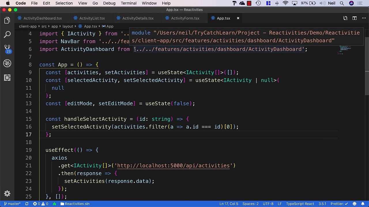 Building a CRUD application in React (Legacy) - Adding a create activity mode - video Dailymotion